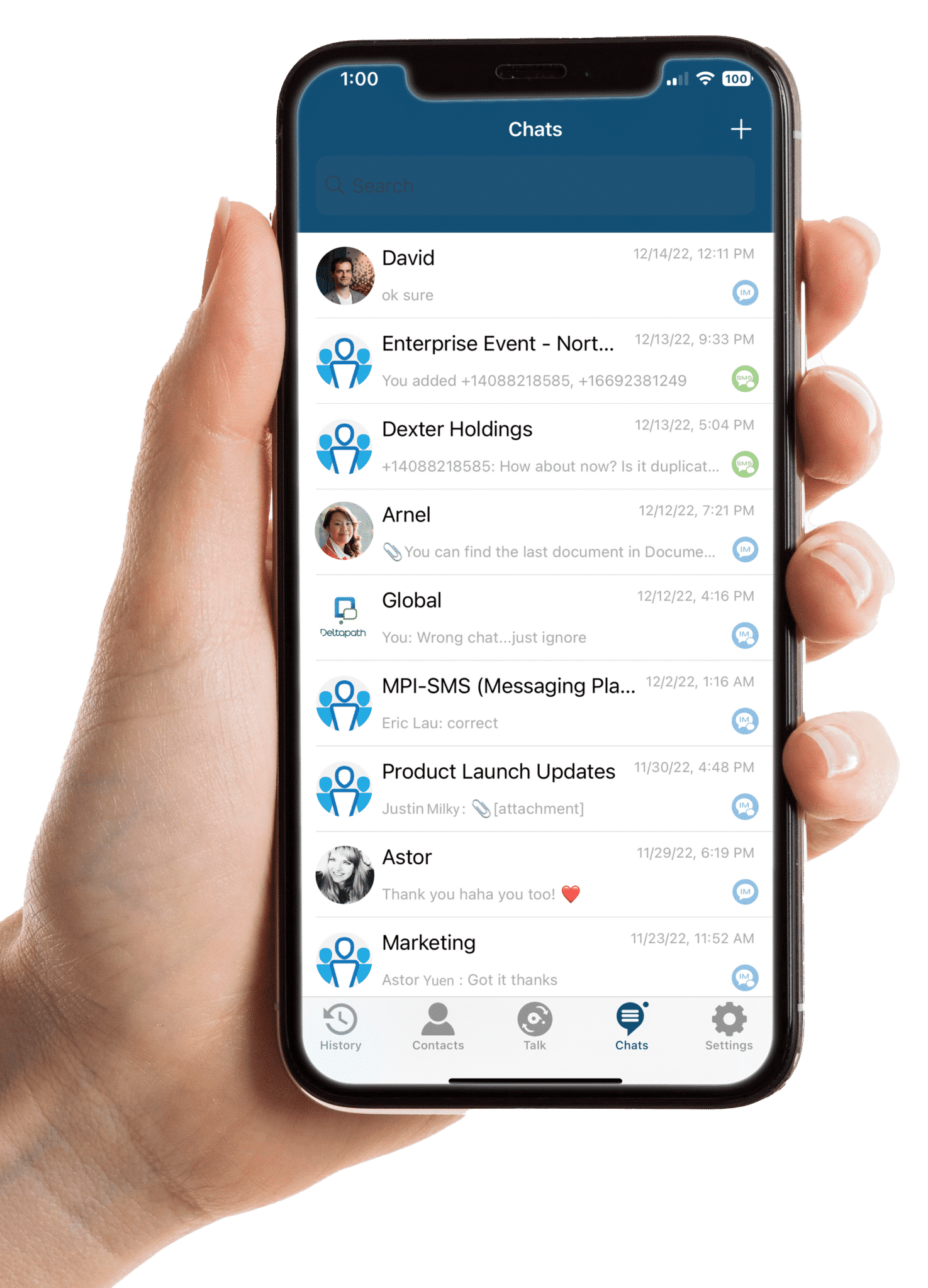 Business Text Messaging App | Deltapath