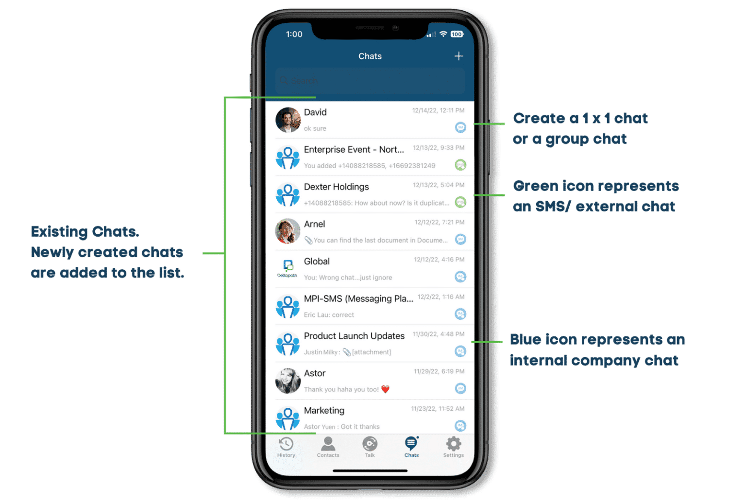 Business Text Messaging App | Deltapath